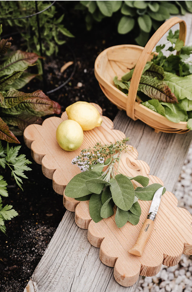 IvyAliceVintage scallop rectangle board | Evie's Evergreen
